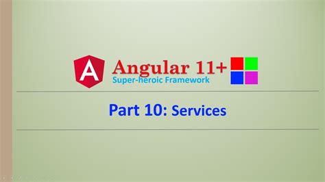 Angular Complete Series Services Part 10 Angular11 Youtube