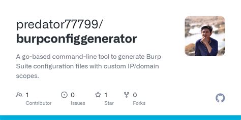 Github Predator77799burpconfiggenerator A Go Based Command Line Tool To Generate Burp Suite