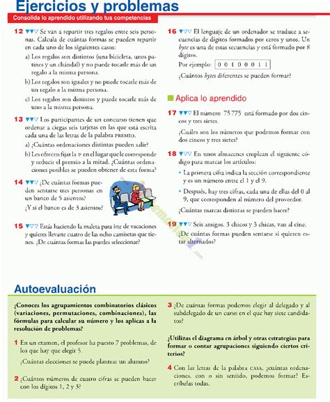 Combinatoria Y El Diagrama Del Arbol Ejercicios Resueltos De Secundaria Pdf