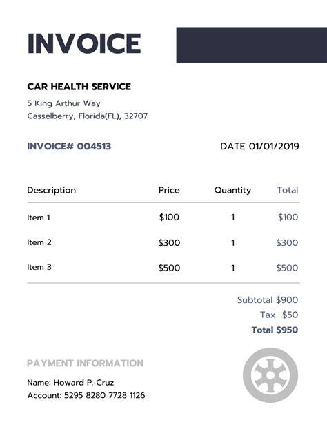 Process Server Invoice Template Parahyena