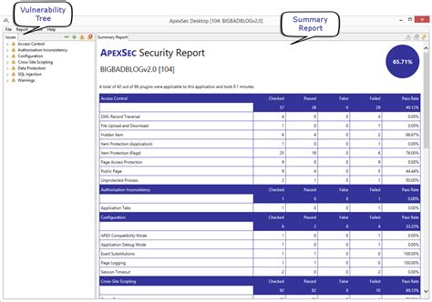 User Interface Apexsec
