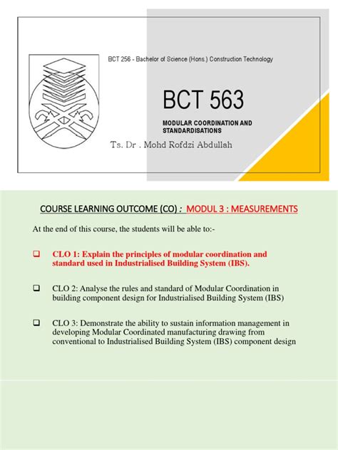 Bct 563 Lecture 3 Mc Dimension And Measurement Pdf