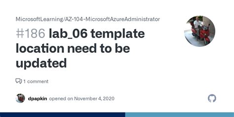 Lab Template Location Need To Be Updated Issue MicrosoftLearning AZ