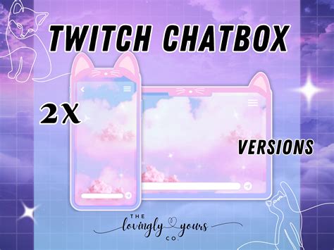 Animated Twitch Chat Widget PNG Digital Download Stream Sub Chatbox Twitch Chat Widget Twitch