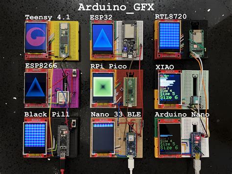 创客：“arduino gfx库”介绍 taholab