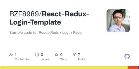 Github Bzf8989react Redux Login Template Sample Code For React