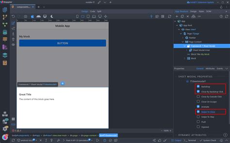 Using Framework7 Components Mobile Apps Wappler Community