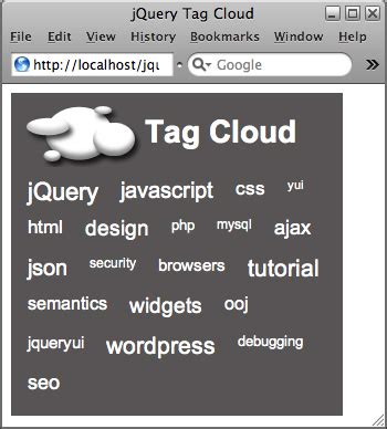 Building A Jquery Powered Tag Cloud