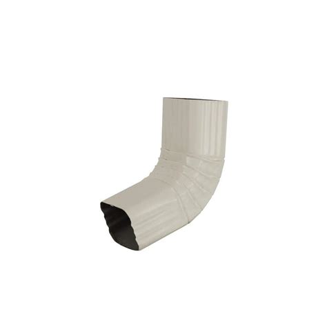 Amerimax 2 In X 3 In Bone Linen Aluminum Downspout A Style Elbow Super Arbor