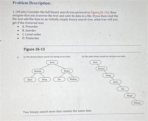 solved 1 40pts consider the full binary search tree