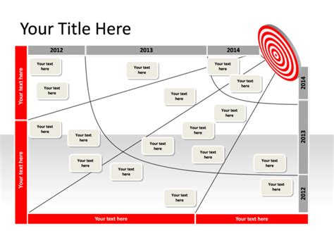PowerPoint Slide Transformation Map Diagram Target Red PL CrystalGraphics Com
