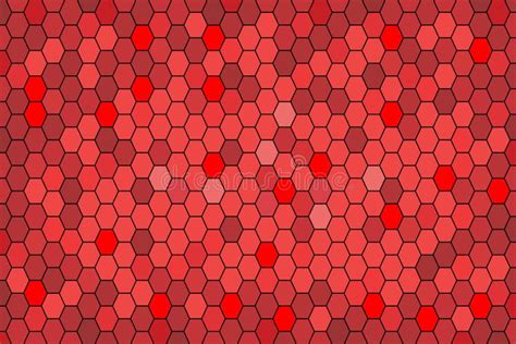 Abstract Red Background With Geometric Hexagons Stock Vector Illustration Of Geometric Grunge