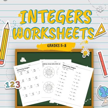 Adding And Subtracting Integers Multiplying And Dividing Integers And More