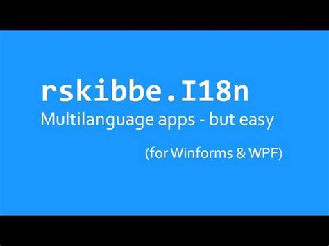 Robert Skibbe On Linkedin 🌍 Translate Create Multilanguage Net Apps