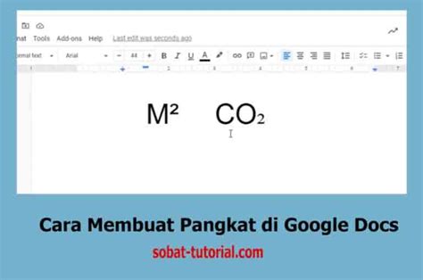 Cara Membuat Pangkat Atas Dan Bawah Di Google Docs Sobat Tutorial