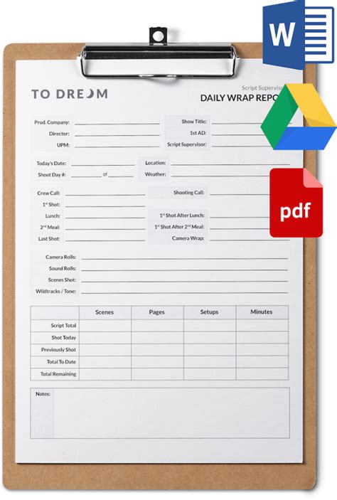 Script Supervisor Report Explained With Free Template Sethero