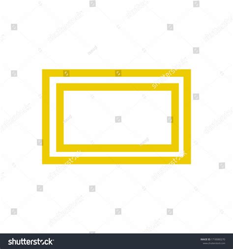 Double Rounded Rectangle Frame Template Vector Stock Vector Royalty Free 1718980270 Shutterstock