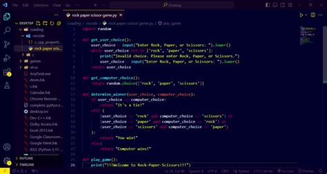 Finished Task 3 Of Rock Paper Scissors Game With Codsoft Aditya Tade