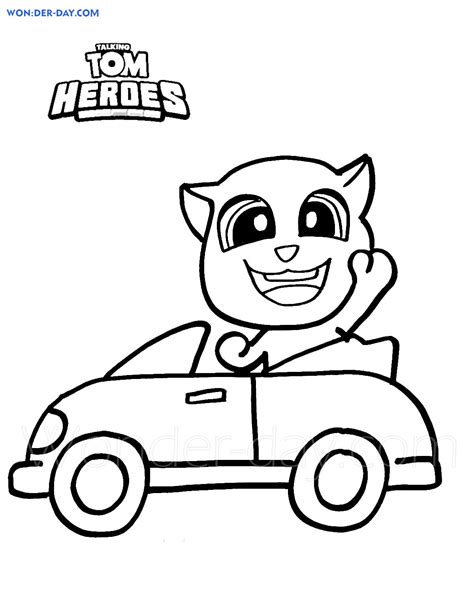 Talking Tom Heroes Coloring