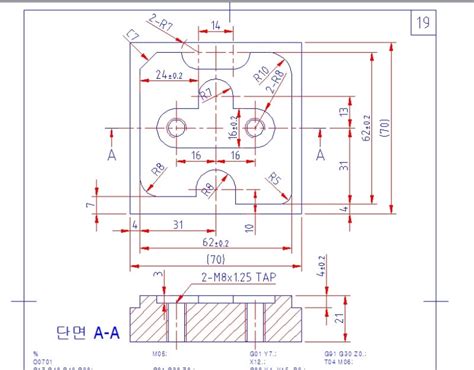 수기가공 오토캐드 머시닝센터 Mct Cam 2d Nc 프로그래밍 컴퓨터응용밀링기능사 컴퓨터응용가공산업기사 기계가공기능장 자격증 기술 실무교육 O051702tool4