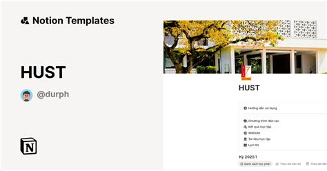 Hust Template Notion Marketplace