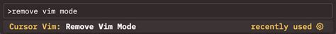 How To Turn Off Vim Editing Mode Discussion Cursor Community Forum