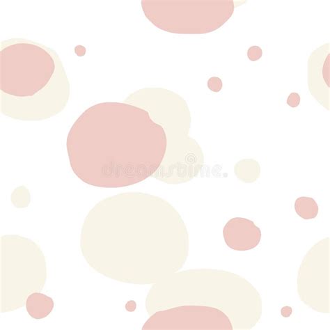 Ellipse Shapes Seamless Pattern Vector Illustration On White Stock Vector Illustration Of
