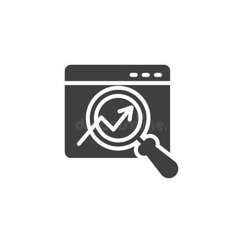 Seo Monitoring Vector Icon Stock Vector Illustration Of Optimization