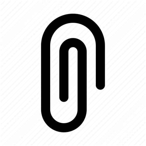 Paper Clip Attach Attachment Office Material School Icon