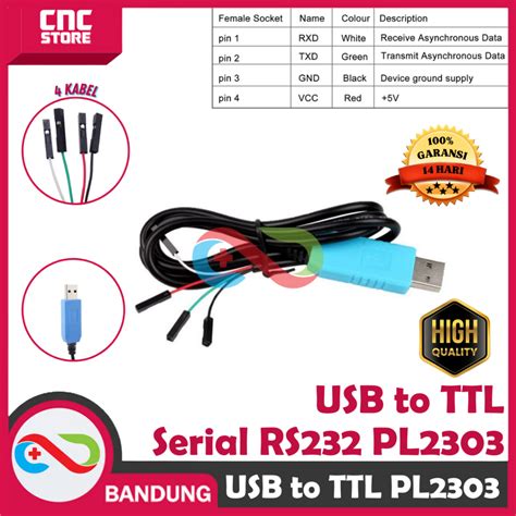 Jual Usb To Ttl Serial Rs232 Pl2303 Usb Serial Adapter Converter