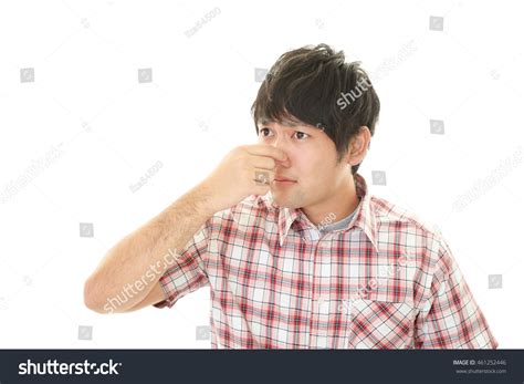 Man Pinches His Nose Stock Photo Edit Now