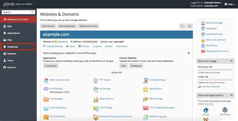 How To Upload Or Restore Database Using Plesk Panel Knowledgebase