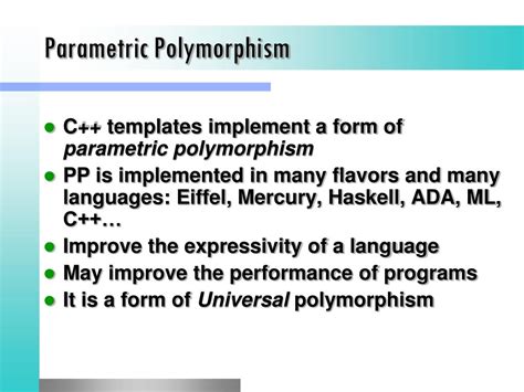 Ppt Parametric Polymorphism Powerpoint Presentation Free Download