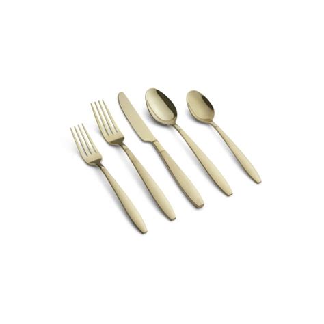 Graze By Cambridge Mathison Champagne Sand Mirror 45 Piece Stainless