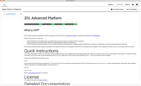 Zcl Advanced Platform Zap Tool For Matter Reference Guides