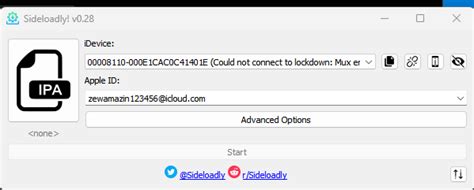why does it say could not connect to lockdown mux error 8 r sideloadly