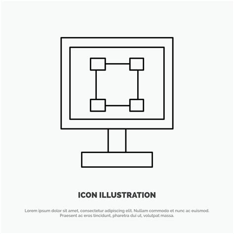 Crop Graphics Design Program Application Line Icon Vector 13344707