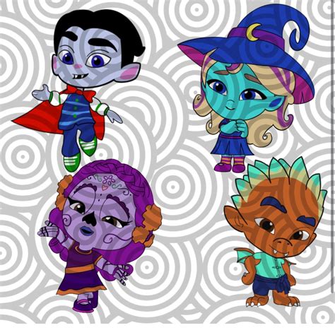 Super Monsters Vida Katya Spike Drac Svg Etsy