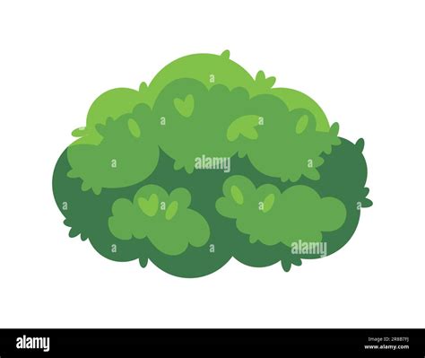 Green Bush Vector Illustration Stock Vector Image And Art Alamy