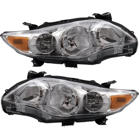 Geelife Headlight Set For 2011 2013 Toyota Corolla Sedan Japan Built