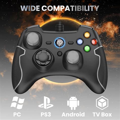 Easysmx Wired Gaming Controller Dual Vibration Joystick For Windows