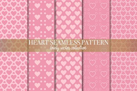 5 추상 배경 텍스처의 집합입니다 도트와 하트 모양이 매끄러운 패턴 에 대한 최소한의 스타일 벡터 그림벽지 전단지 커버 디자인 버블 서클 기하학적 장식 장식 요소 가리기에