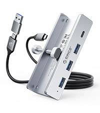 Amazon Com ORICO USB Hub Clamp USB Hub With Extra Power Port USB A Data Ports USB C