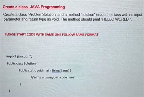 Solved Create A Classcreate A Class Problemsolution And A