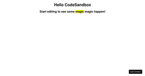 Highlight Searched Text Codesandbox