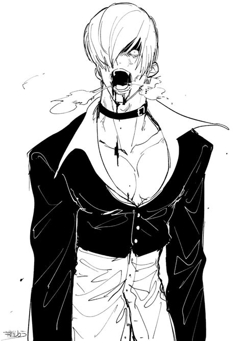 Yagami Iori And Orochi Iori The King Of Fighters Drawn By Ryoyoshi