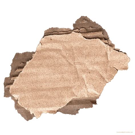 高清瓦楞纸盒撕纸撕裂边缘素材 花瓣网