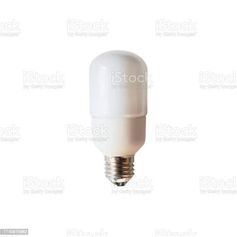 흰색 배경에 고립 된 백색 유리 전구 전기 전구 에너지 절약 발광 램프 0명에 대한 스톡 사진 및 기타 이미지 0명 Led 조명 개념 Istock