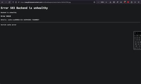 Error 503 Backend Is Unhealthy Rgithub