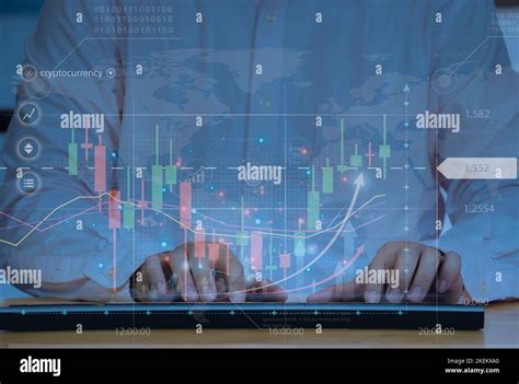 Businessman Press On Digital Screen Interface Big Data Analytics And